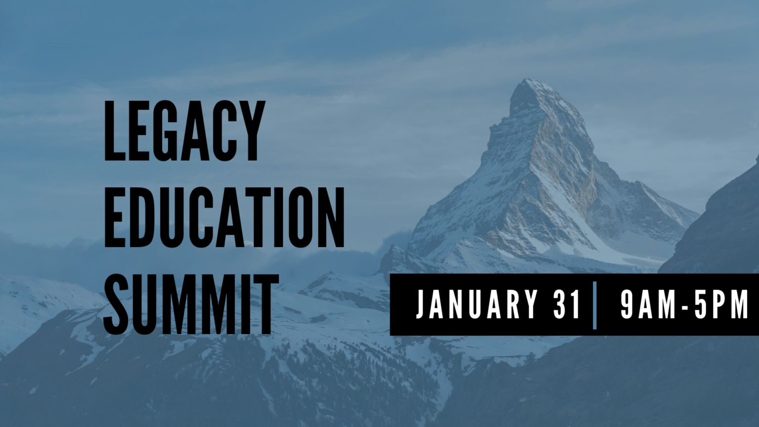 Legacy Education Summit - Riverside Calvary Chapel